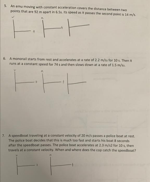 Solved Create All 3 Kinematic Graphs Position Vs Time