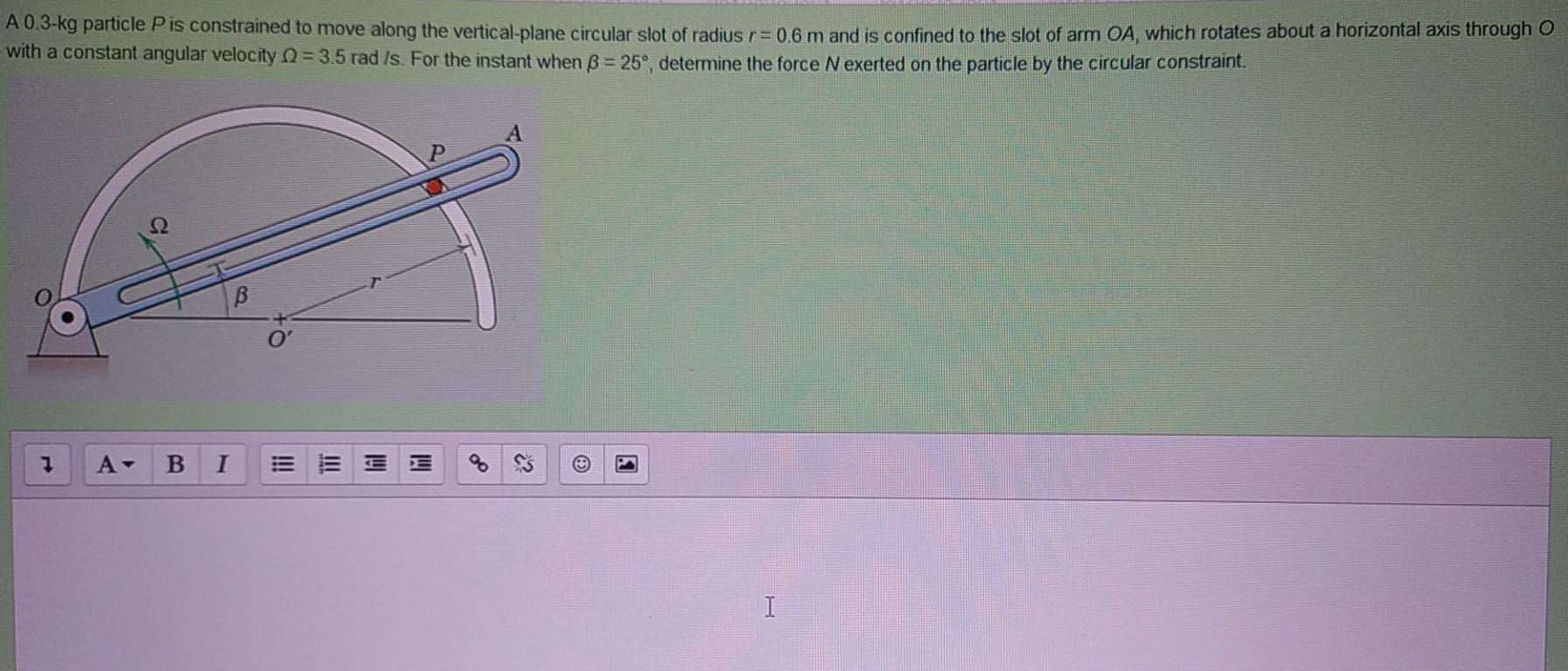 Solved A 0.3-kg particle Pis constrained to move along the | Chegg.com