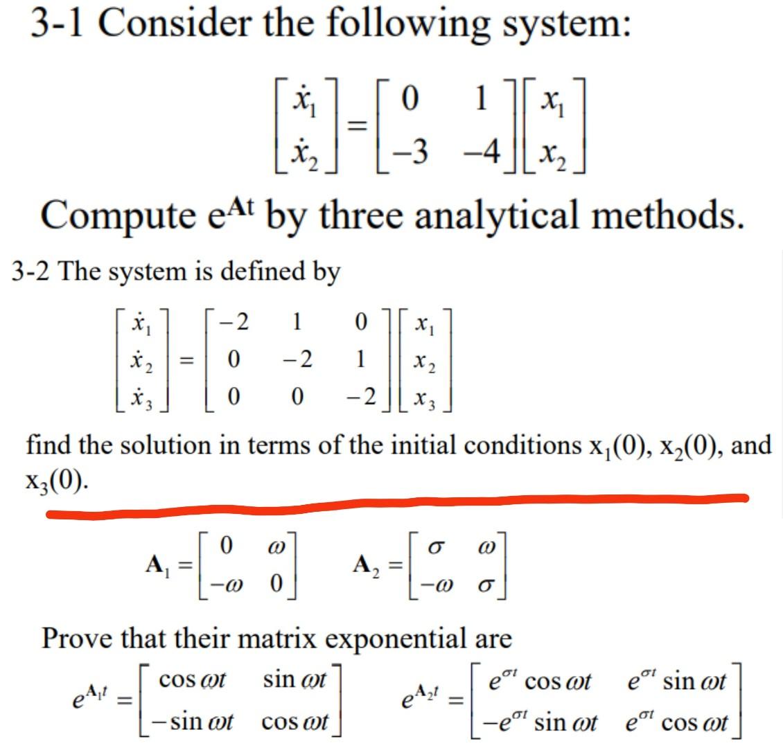 3-1 Consider the following system: | Chegg.com