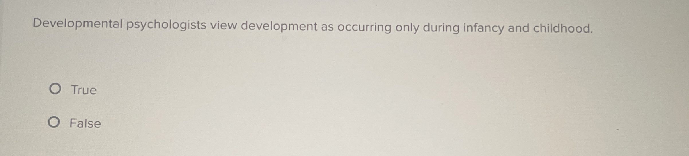 Solved Developmental psychologists view development as | Chegg.com