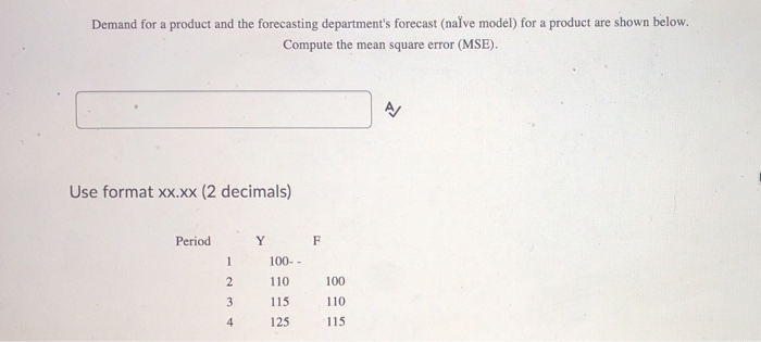 Solved Demand For A Product And The Forecasting Department s Chegg solved-demand-for-a-product-and-the-forecasting-department-s-chegg