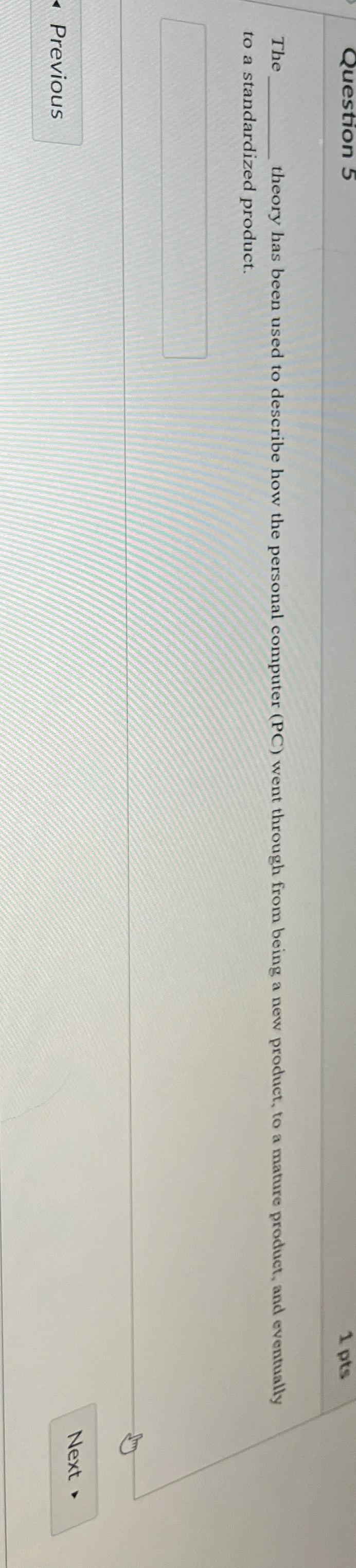 Solved Question 51 ﻿ptsThe theory has been used to describe | Chegg.com