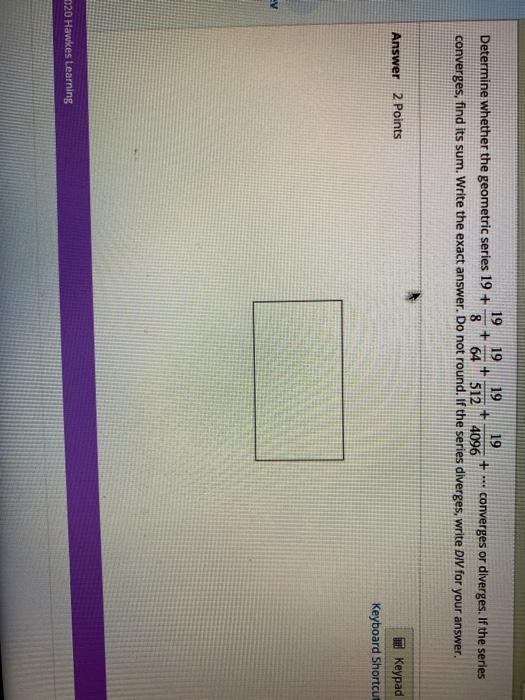 Solved 11 Find the sum of the series Write the exact answer. | Chegg.com