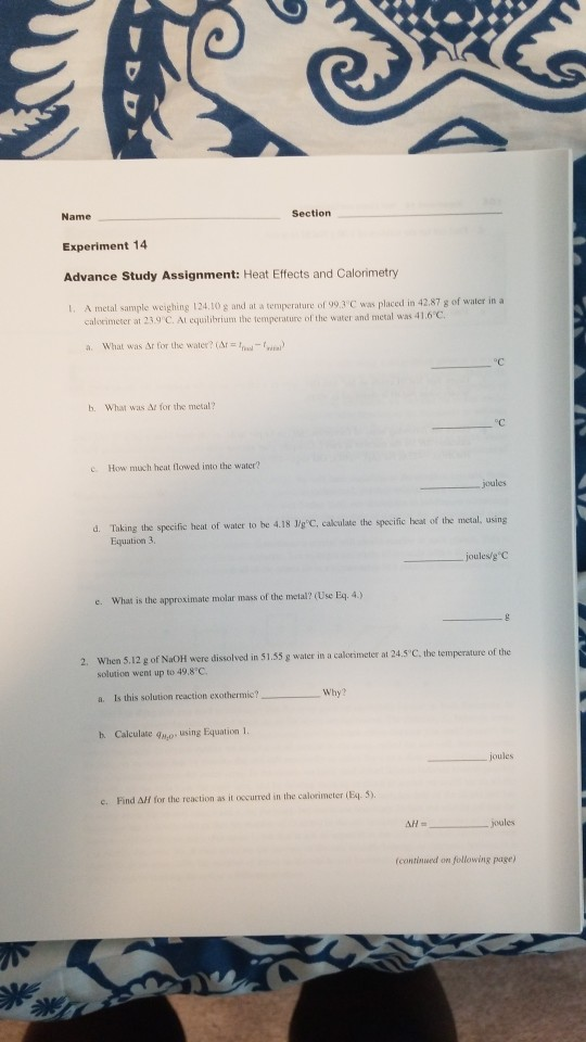 Solved DD Name Section Experiment 14 Advance Study | Chegg.com Solved DD Name Section Experiment 14 Advance Study | Chegg.com