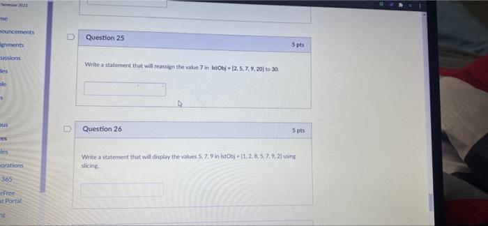 Solved TO ouncements Question 25 ignments Spts Sussions | Chegg.com