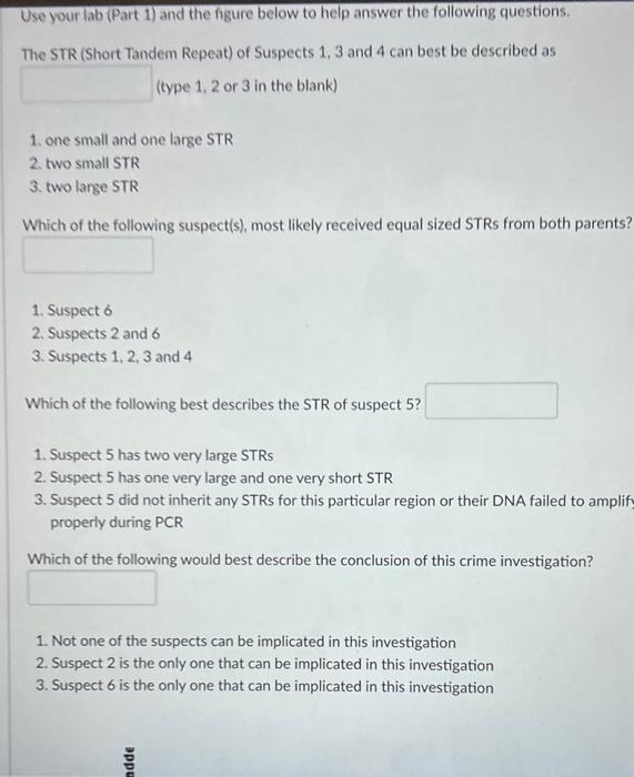 Use your lab (Part 1) and the figure below to help | Chegg.com