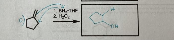 Solved H 1. BH3.THF 2. H2O2 -OH | Chegg.com