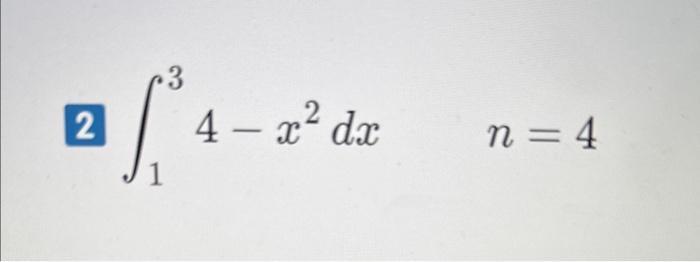 Solved For a question 2, find each of left, right, midpoint, | Chegg.com