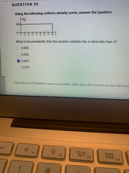 Solved QUESTION 20 Using the following uniform density | Chegg.com
