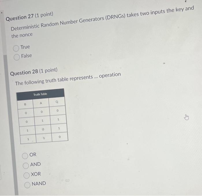 Solved Deterministic Random Number Generators Drngs Takes