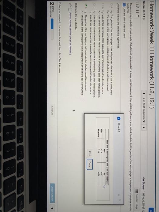Solved Homework: Week 11 Homework (11.2, 12.1) S Score: 0 of | Chegg.com