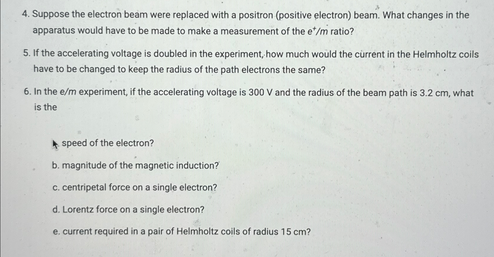 Solved Suppose the electron beam were replaced with a | Chegg.com