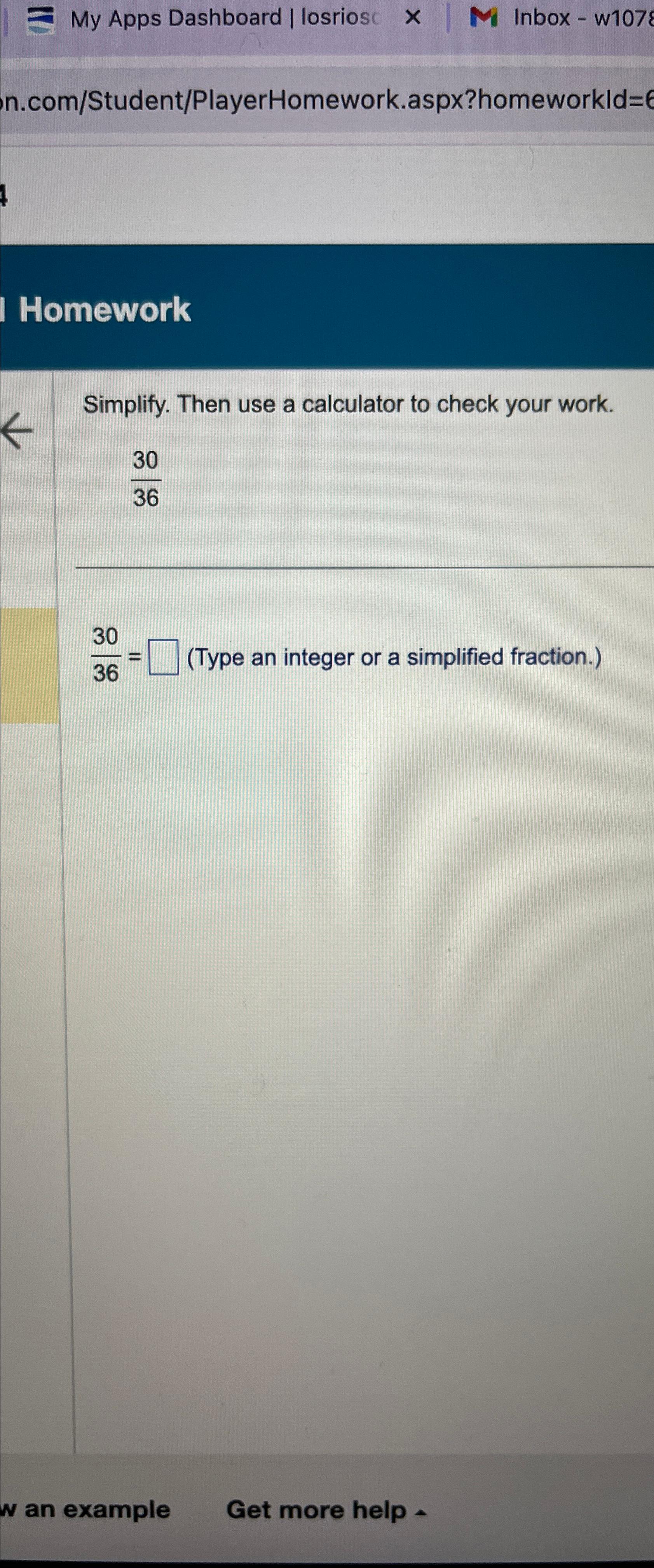 Solved My Apps Dashboard | ﻿losriosInbox - | Chegg.com