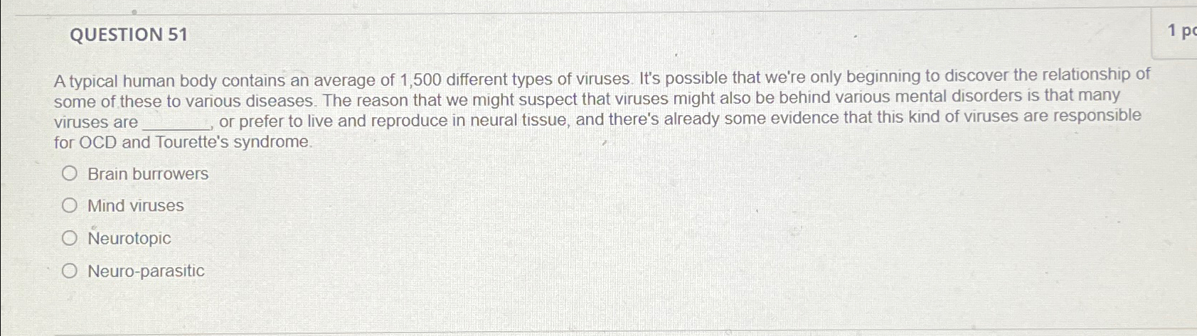 Solved QUESTION 51A typical human body contains an average | Chegg.com