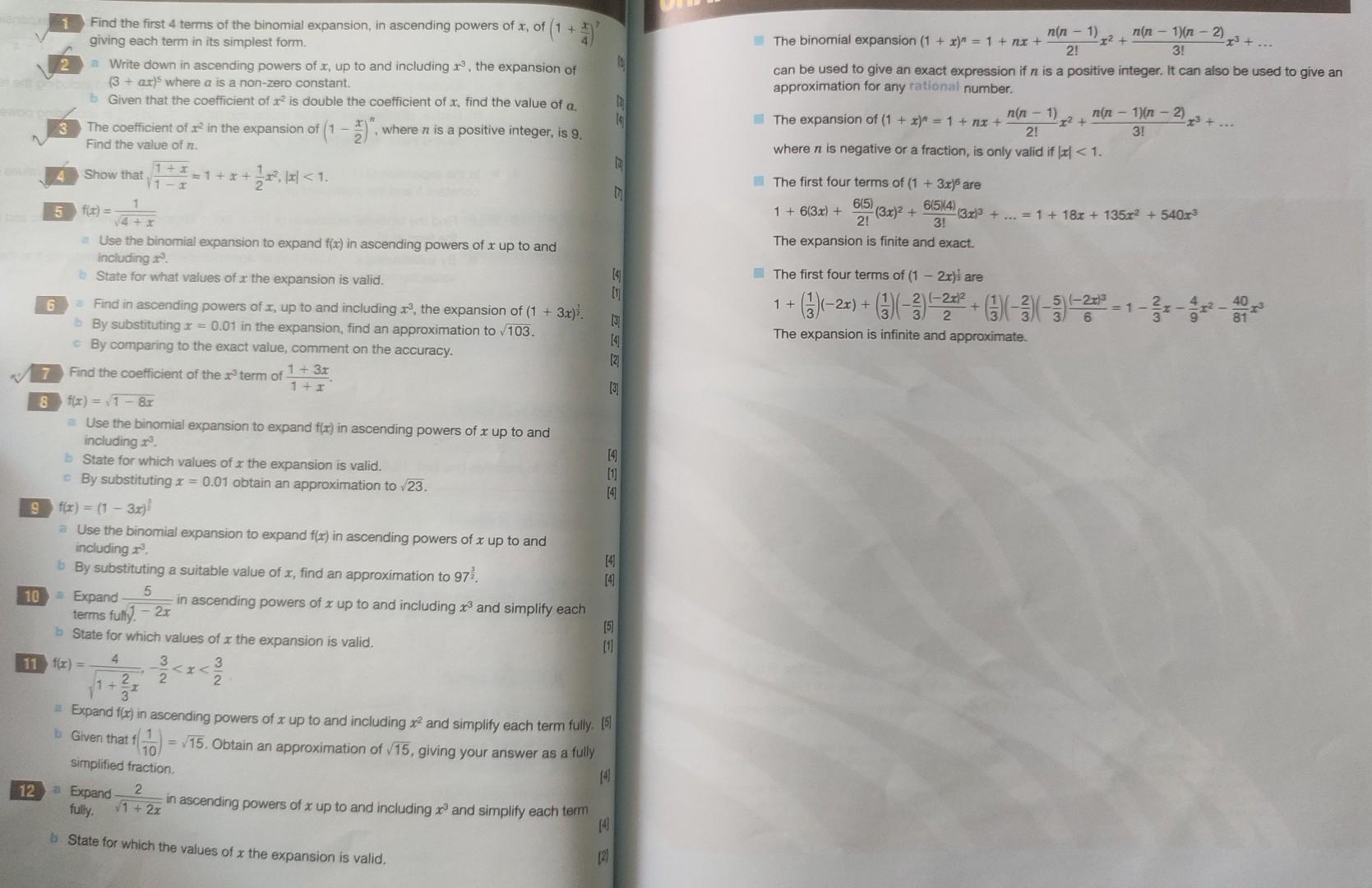 Solved Find the first 4 terms of the binomial expansion, in | Chegg.com