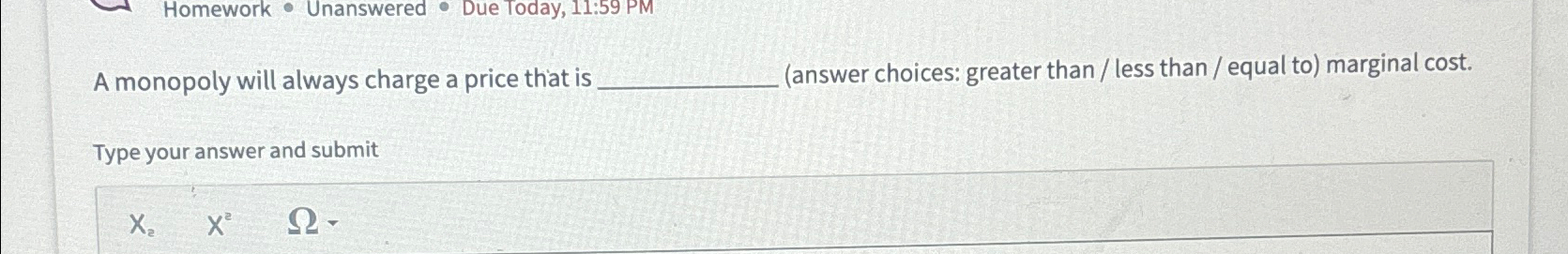 Solved Homework * ﻿Unanswered * ﻿Due Today, 11:59 ﻿PMA | Chegg.com