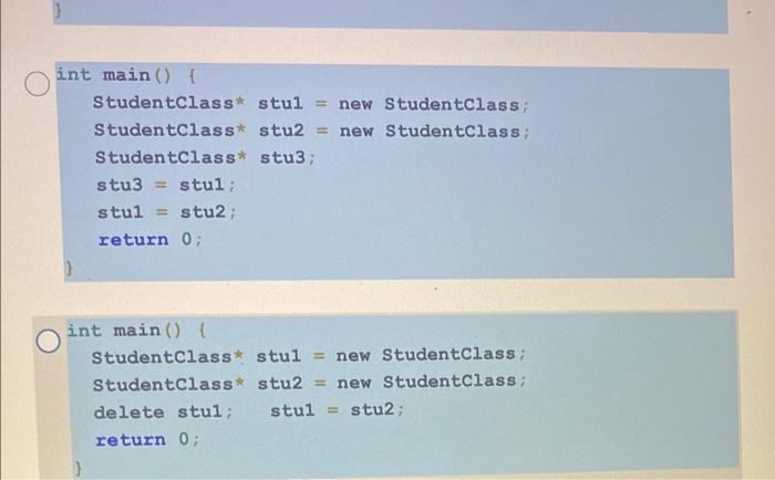 Solved Which of the following code snippets result in a | Chegg.com Solved Which of the following code snippets result in a | Chegg.com