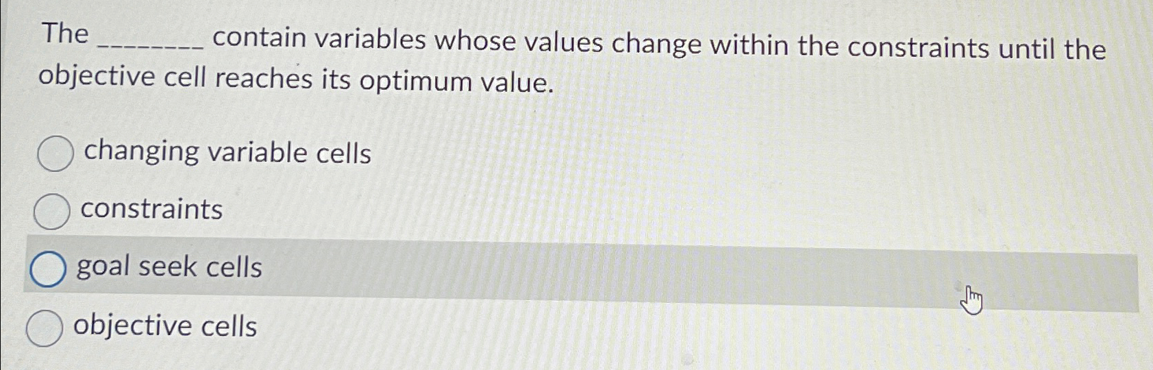 Solved The ﻿contain variables whose values change within | Chegg.com