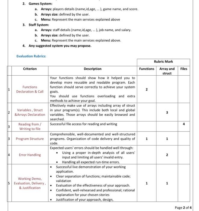 Solved Assignment Specification Your Program Should Include 6274