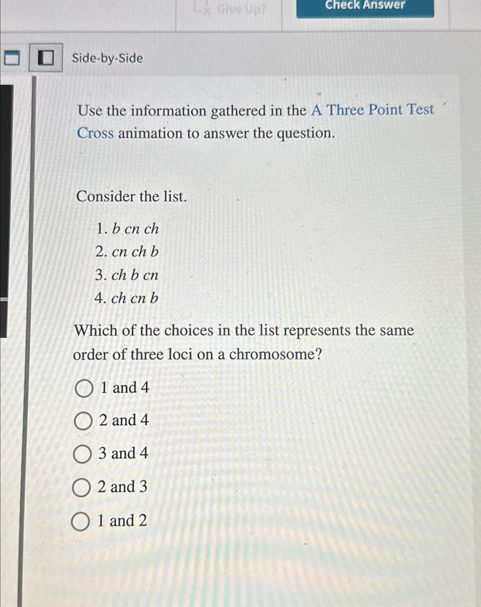 Side-by-SideUse the information gathered in the A | Chegg.com