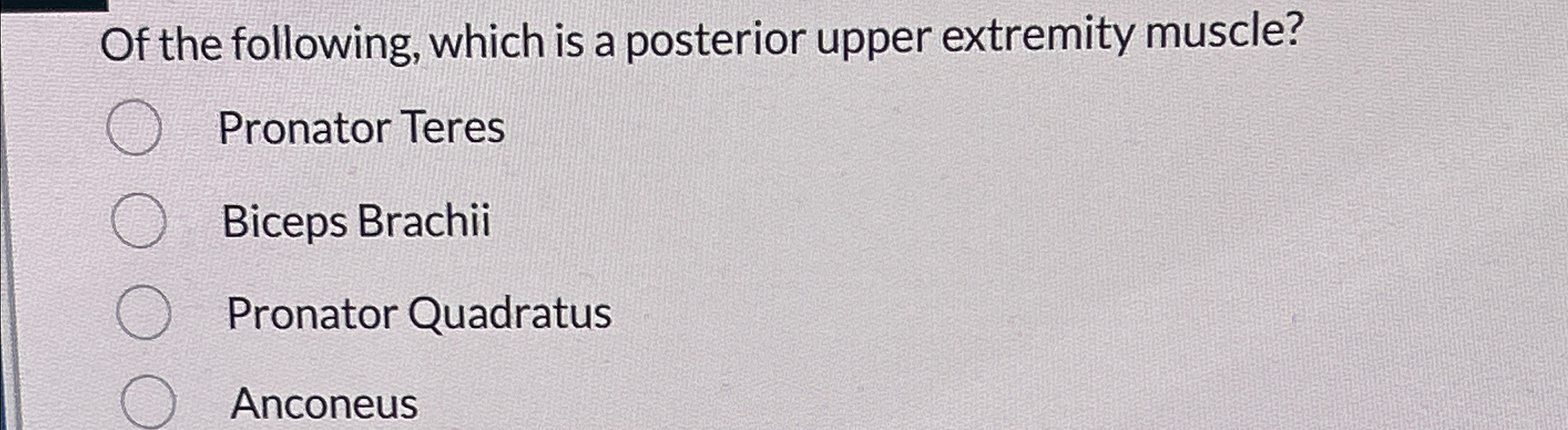 Solved Of the following, which is a posterior upper | Chegg.com