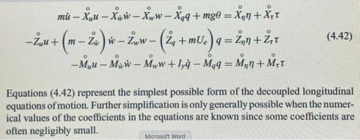 Solved Equations (4.42) represent the simplest possible form | Chegg.com