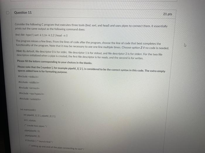 Solved Consider the following C program that executes three | Chegg.com