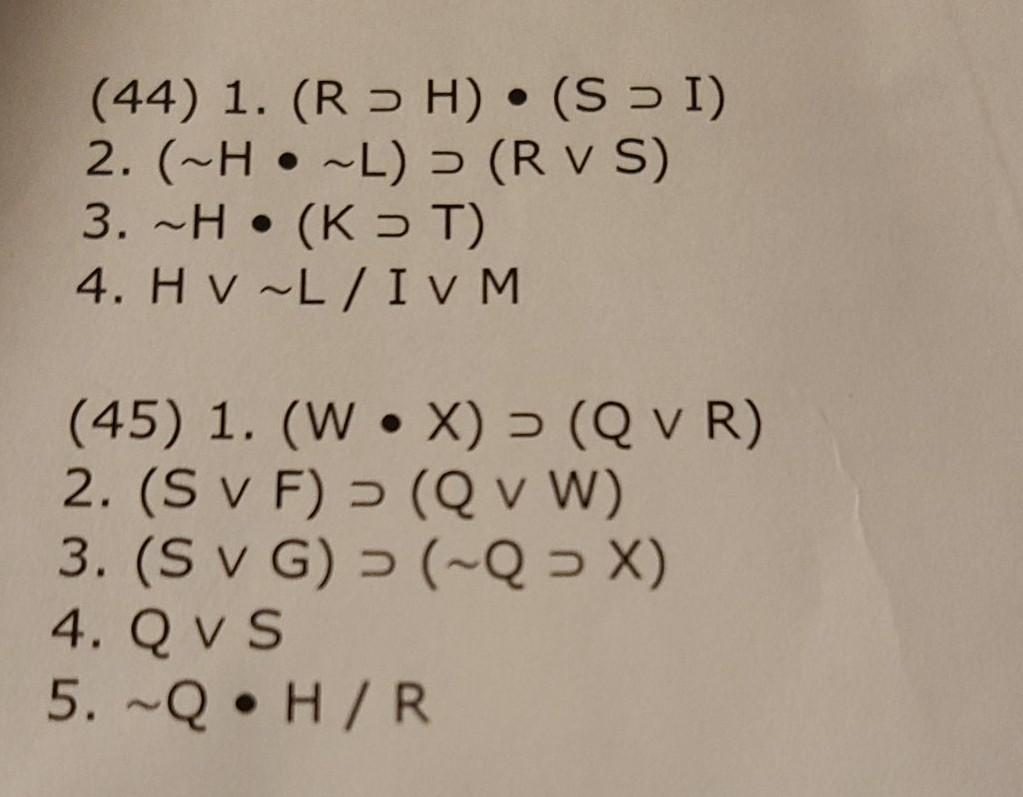 Solved 8 Rules of Implication Homework Exercise 3 This | Chegg.com