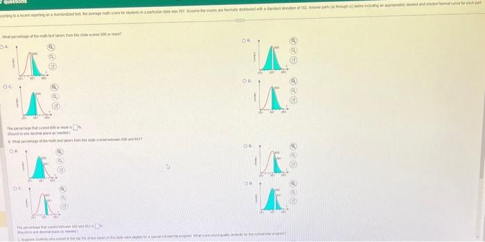 Solved The percentage that scored between 605 and 551 in | Chegg.com