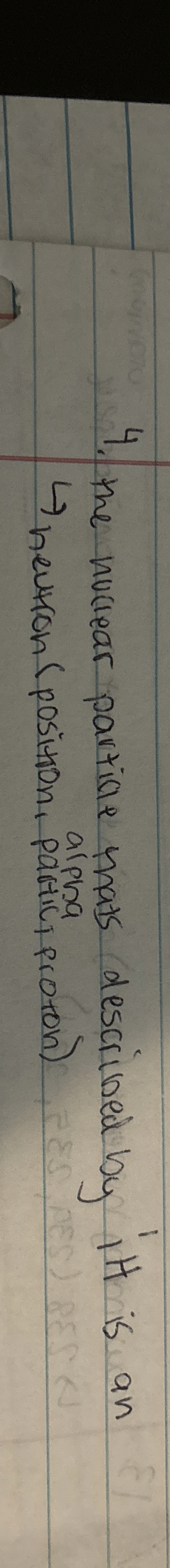 Solved the nuclear particle mats described by itt is a/an: | Chegg.com