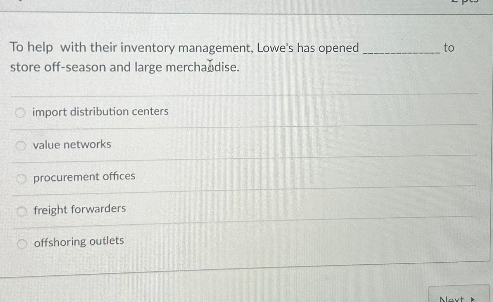 Solved To help with their inventory management, Lowe's has | Chegg.com