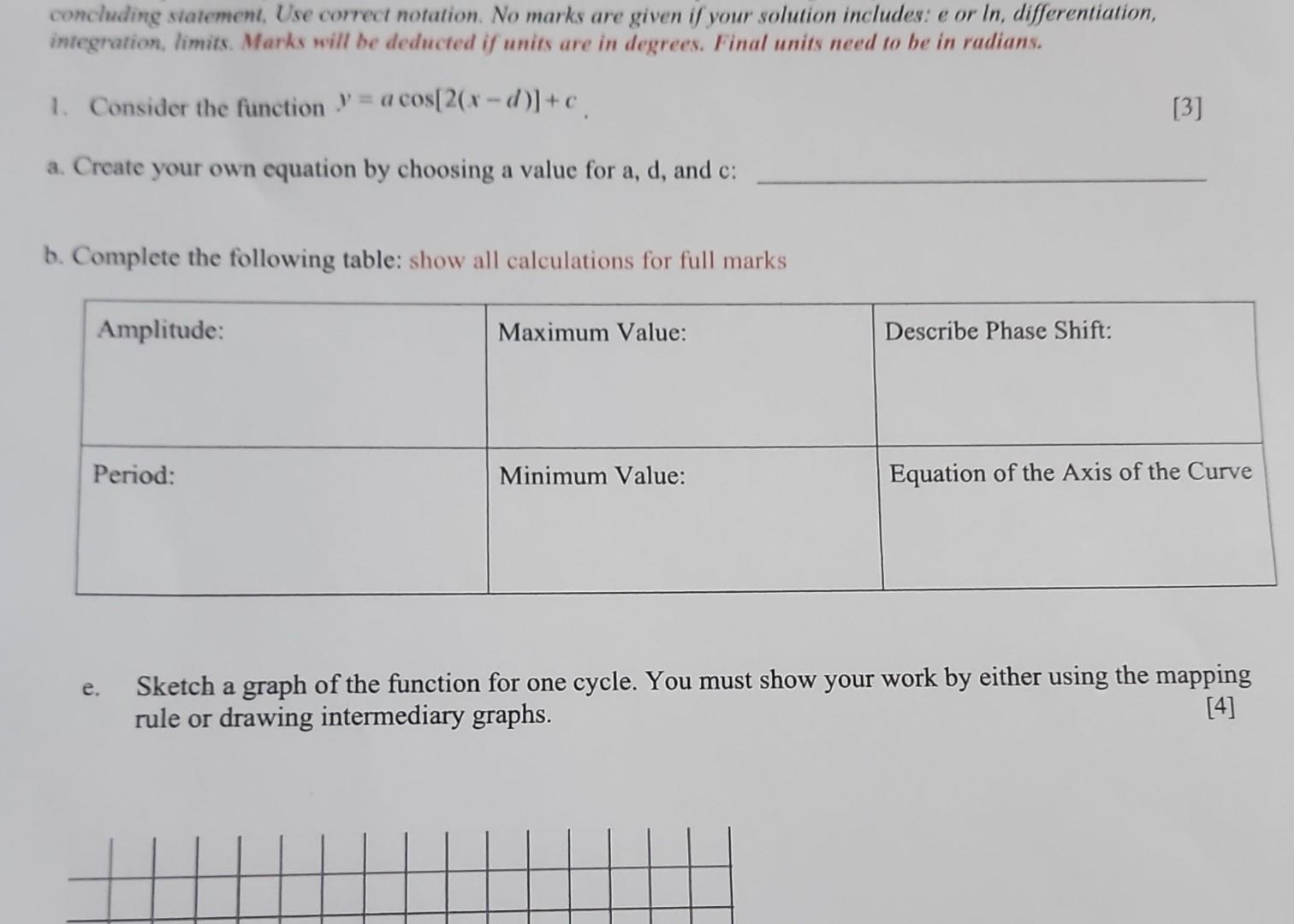 Solved concluding siatement, Use correct notation. No marks | Chegg.com