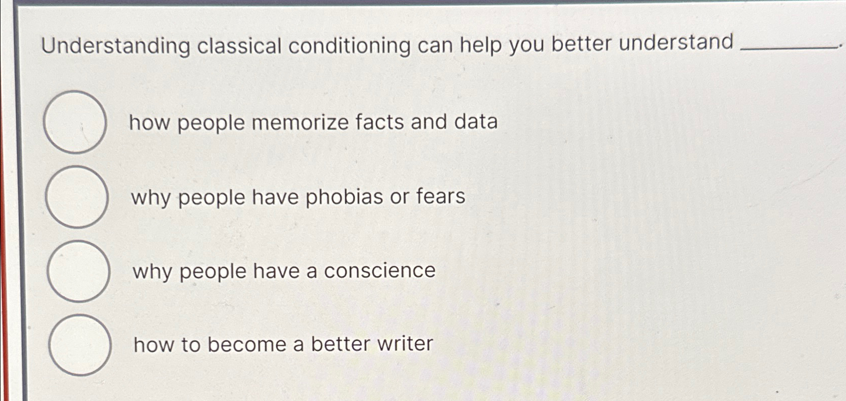 Solved Understanding classical conditioning can help you | Chegg.com