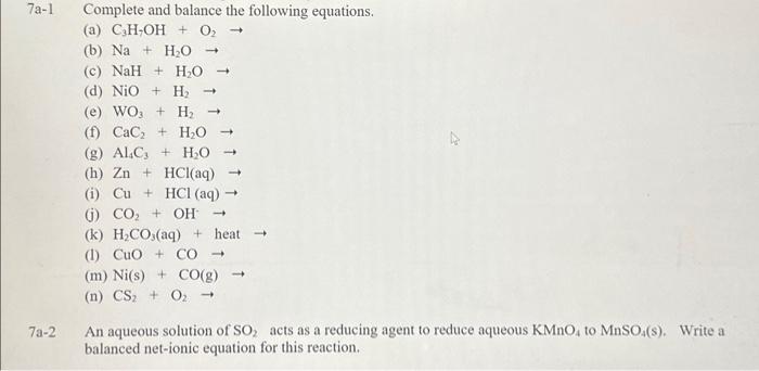 Solved Please explain step by step how to do number 7a-2. | Chegg.com