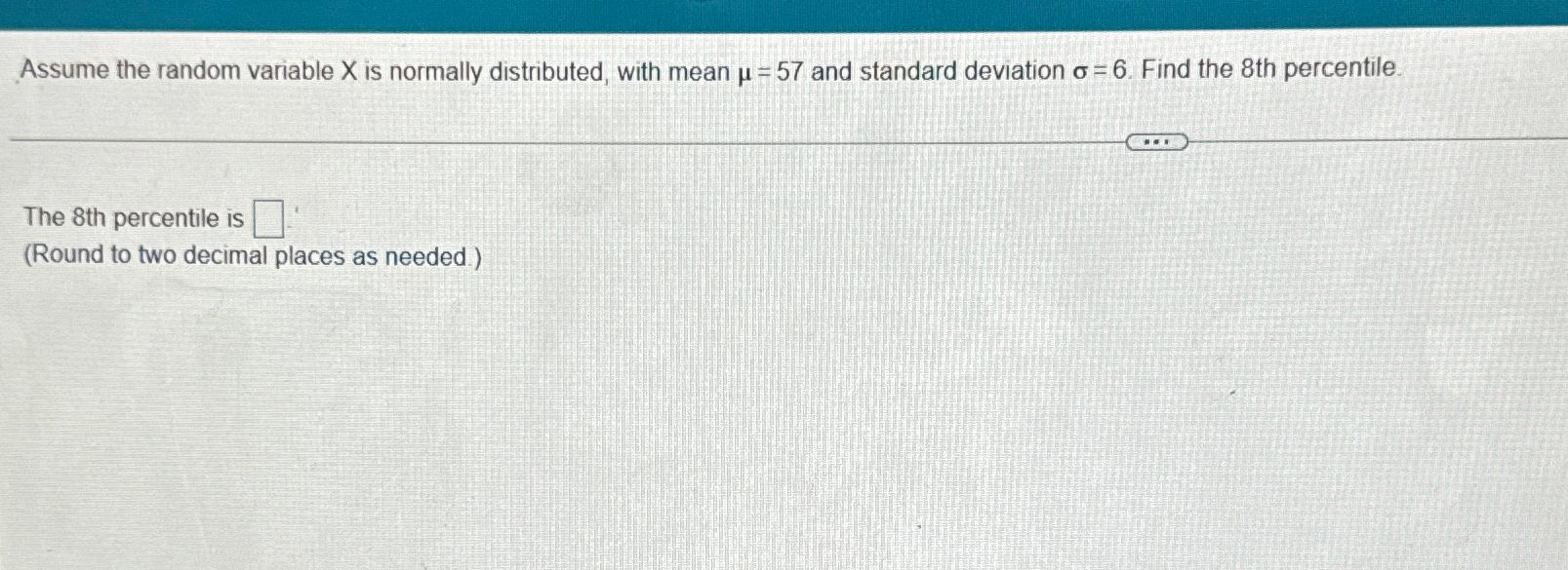 Assume the random variable x ﻿is normally | Chegg.com