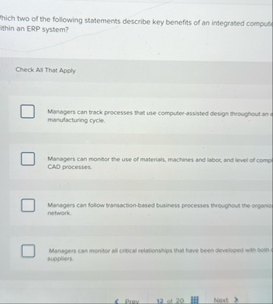 Solved Thich two of the following statements describe key | Chegg.com