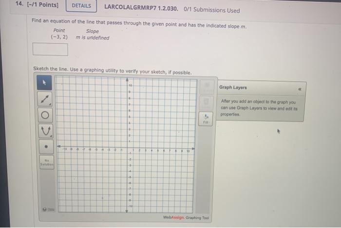 Solved 14. (-/1 Points) DETAILS LARCOLALGRMRP7 1.2.030. 0/1 | Chegg.com