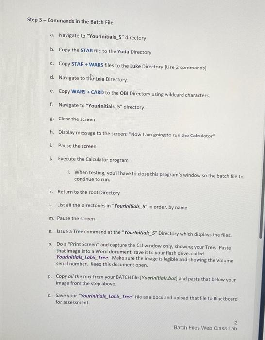 Solved ITST 1101 Batch Files Web Class Lab Remember! Check | Chegg.com