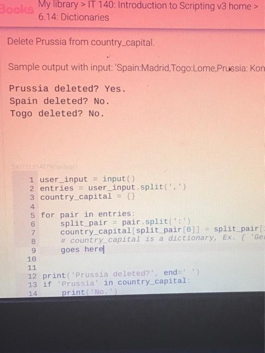 Solved Books My library > IT 140: Introduction to Scripting | Chegg.com