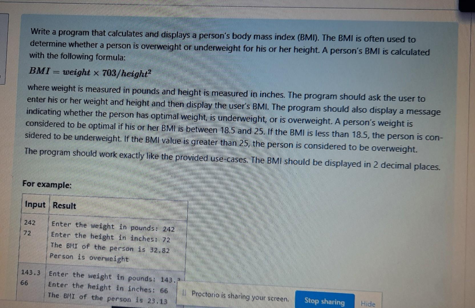 Solved Write a program that calculates and displays a | Chegg.com