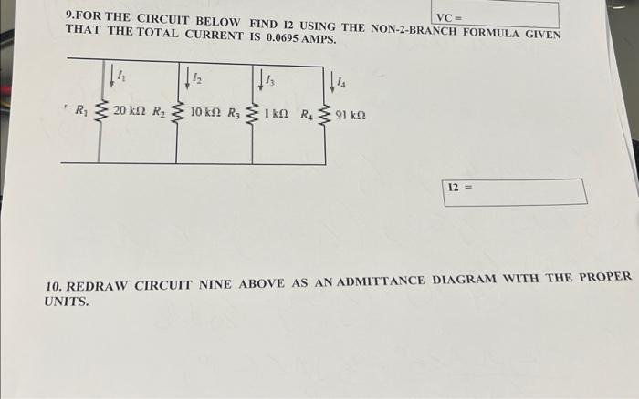 Solved 9.FOR THE CIRCUIT BELOW FIND I2 USING THE | Chegg.com