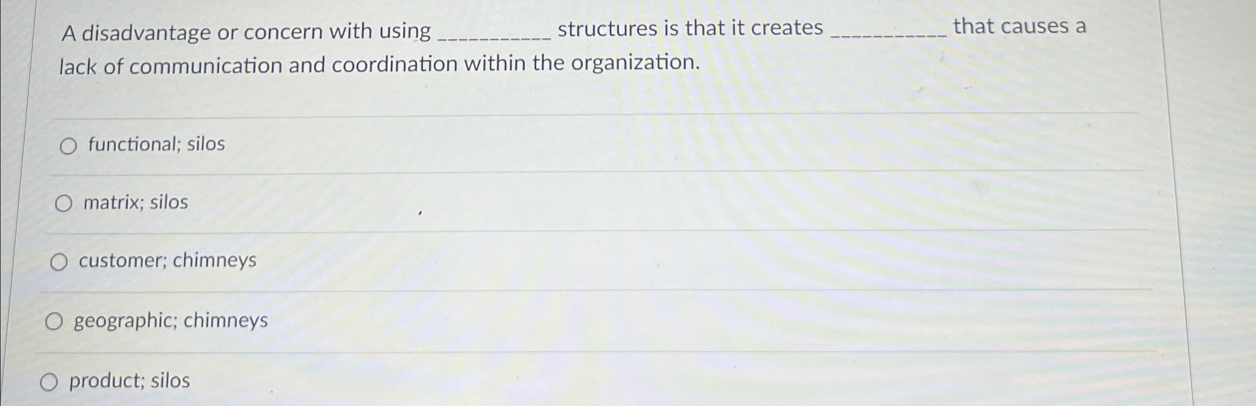 A disadvantage or concern with using q, ﻿structures | Chegg.com