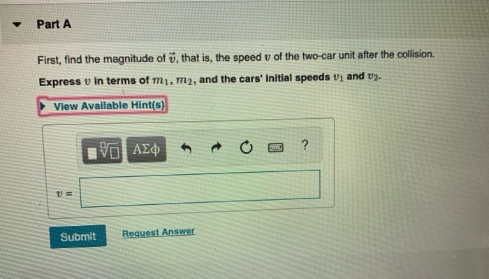 Solved Assignment 6 Colliding Cars In this problem we will | Chegg.com Solved Assignment 6 Colliding Cars In this problem we will | Chegg.com