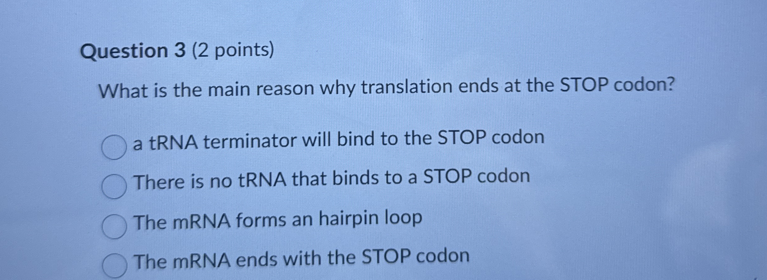 Solved Question 3 (2 ﻿points)What is the main reason why | Chegg.com