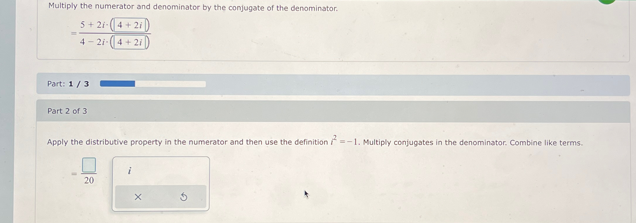 Solved Multiply the numerator and denominator by the | Chegg.com
