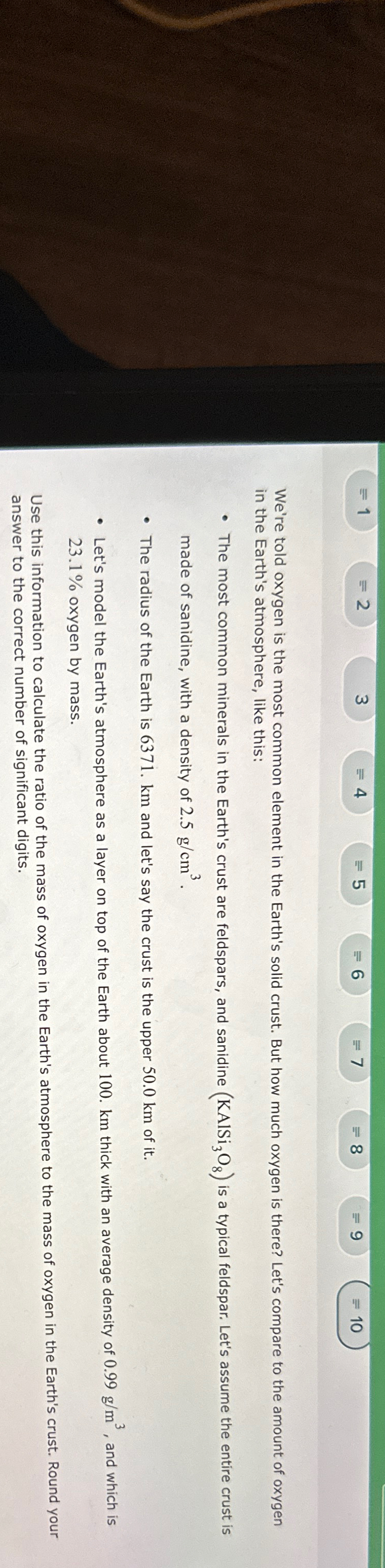 Solved )=(2)=(3)=(4We're told oxygen is the most common | Chegg.com