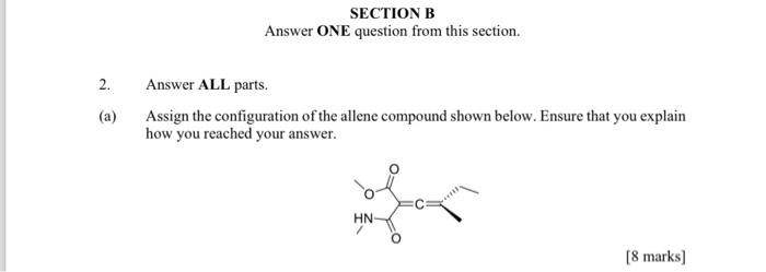 2. (a) SECTION B Answer ONE question from this | Chegg.com