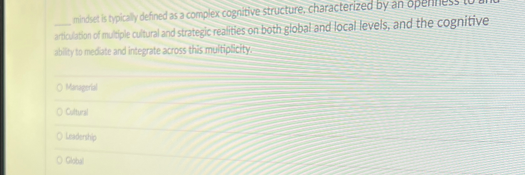 Solved mindset is typically defined as a complex cognitive | Chegg.com