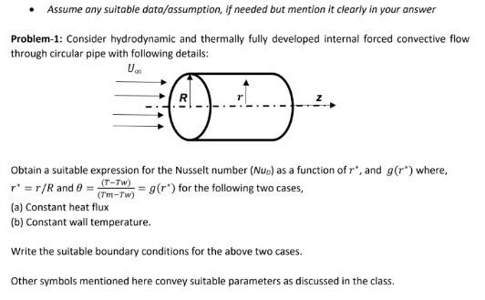 Solved Assume Any Suitable Data Assumption If Needed But