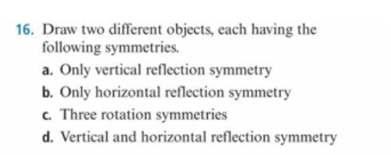 Solved Draw two different objects, each having thefollowing | Chegg.com